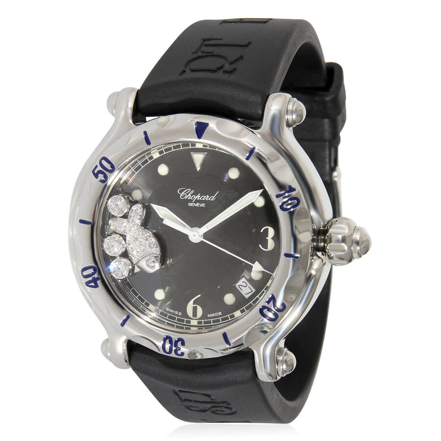 Chopard Pre-owned Chopard Happy Sport Quartz Black Dial Unisex Watch 28 ...