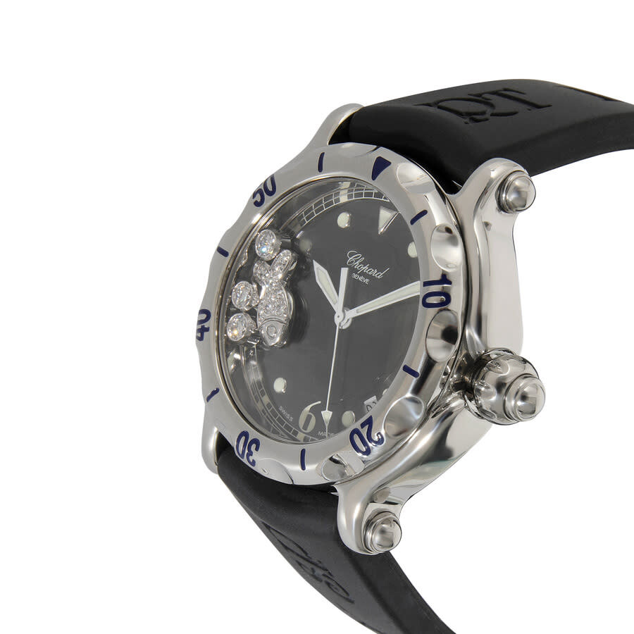 Chopard Pre-owned Chopard Happy Sport Quartz Black Dial Unisex Watch 28 ...