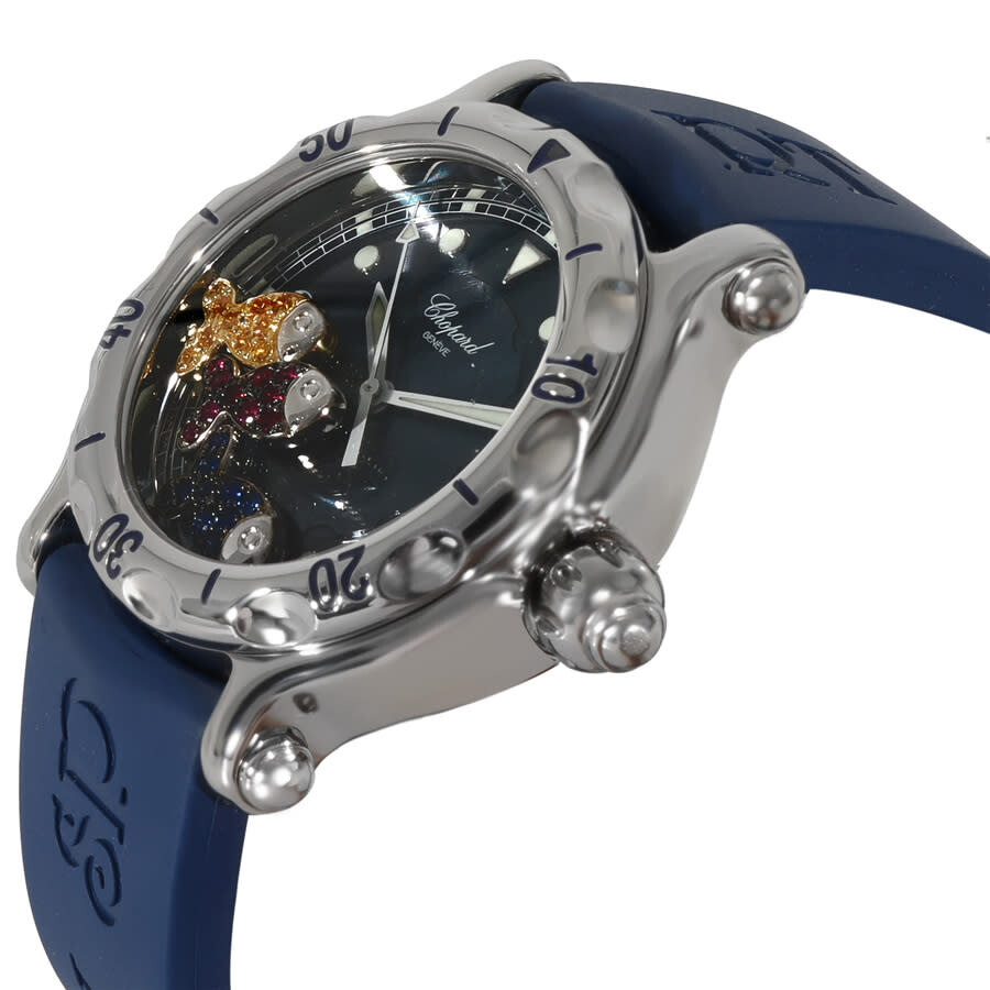 Chopard Pre-owned Chopard Happy Sport Quartz Blue Dial Unisex Watch 28 ...