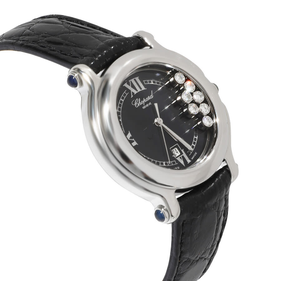 Chopard Pre-owned Chopard Happy Sport Quartz Black Dial Ladies Watch 27 ...