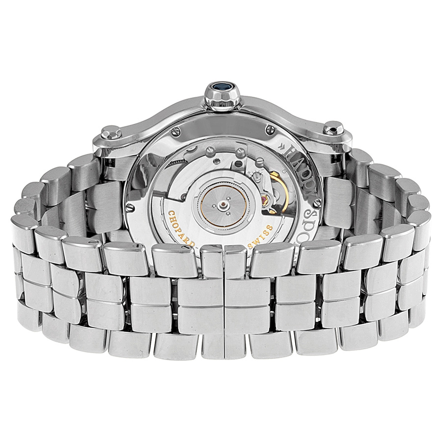 Chopard Pre-owned Chopard Happy Sport Silver Guilloche with Seven ...