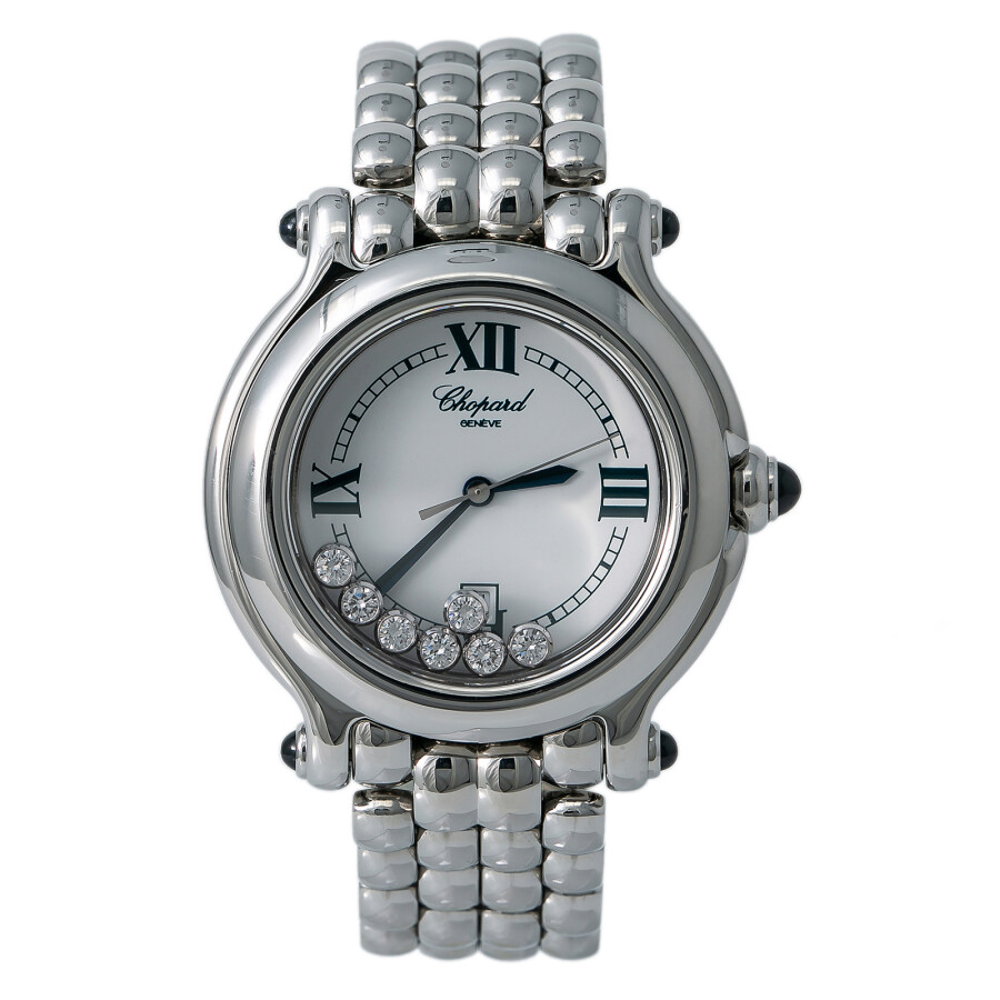 Chopard Pre-owned Chopard Happy Sport White Dial Ladies Watch 27/8236-23 - Pre-Owned Watches ...