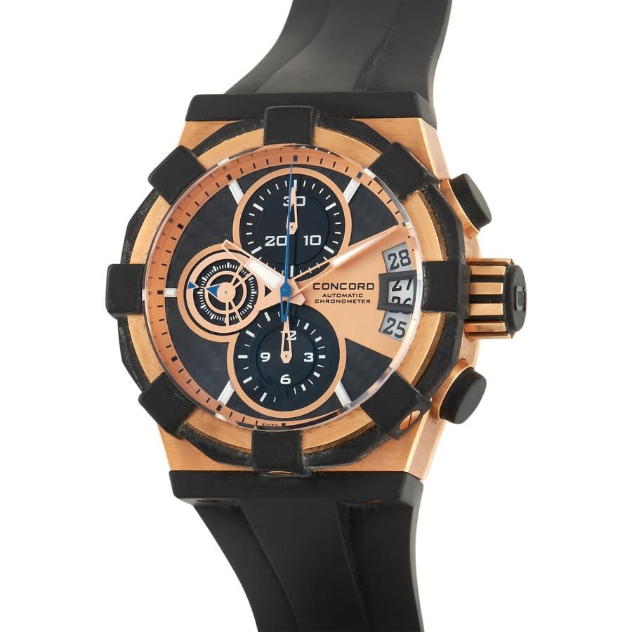 Concord Pre-owned Concord C1 Chronograph Automatic Black Dial Men's ...