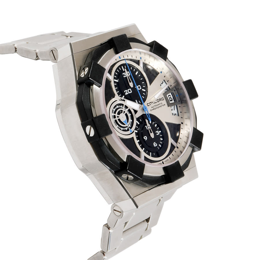 Concord Pre-owned Concord C1 Chronograph Automatic Black Dial Men's ...