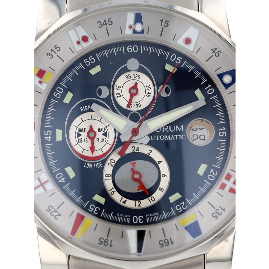 Corum Pre-owned Corum Admirals Cup Tides Chronograph Automatic Blue ...