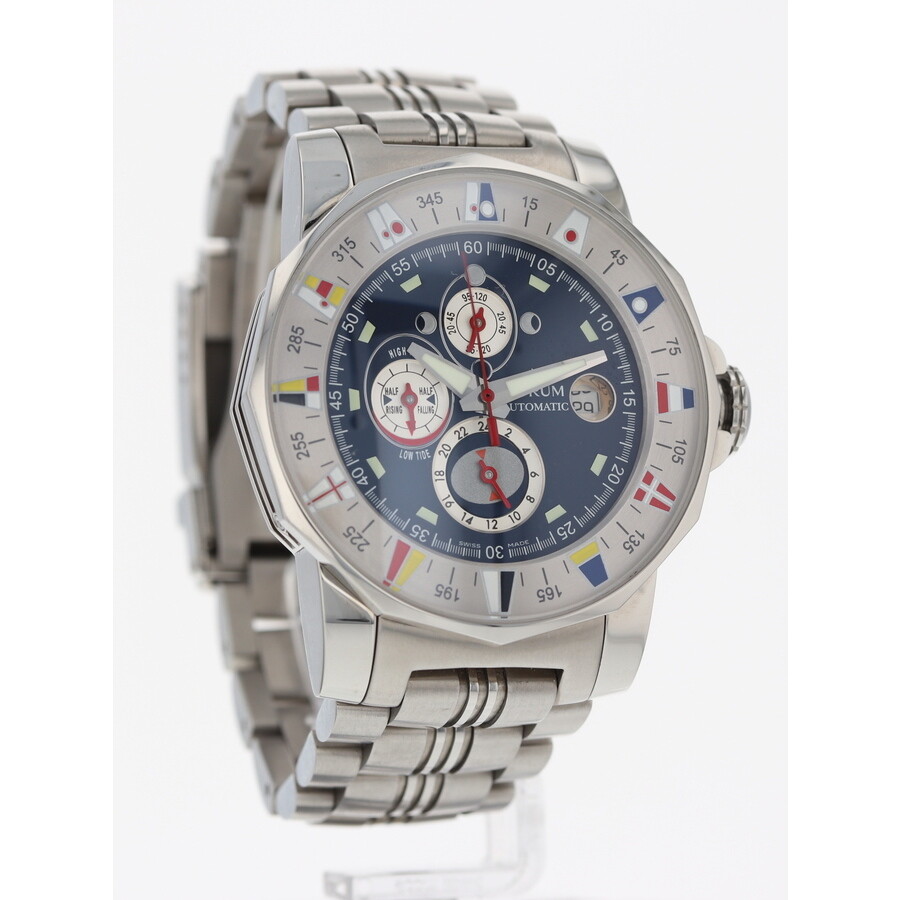 Corum Pre-owned Corum Admirals Cup Tides Chronograph Automatic Blue ...