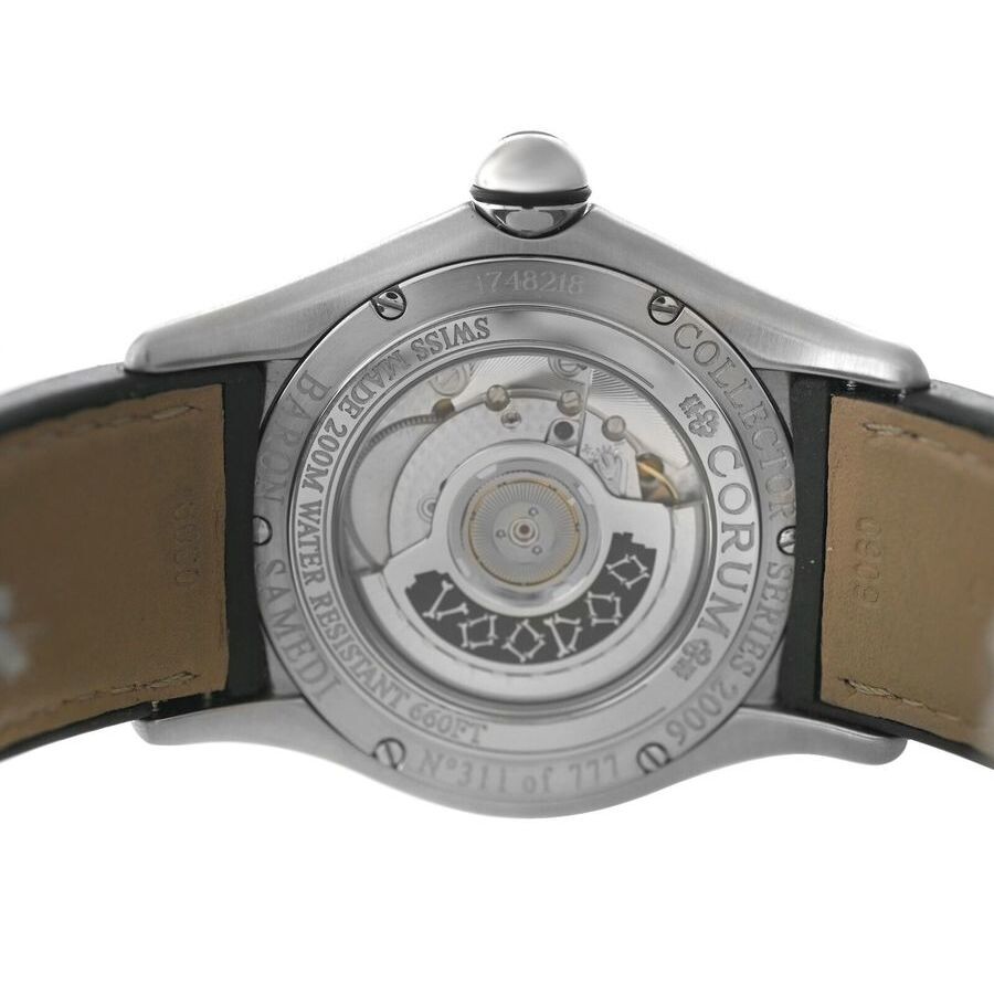 Corum Pre-owned Corum Bubble Baron Samedi Automatic Black Dial Men's ...