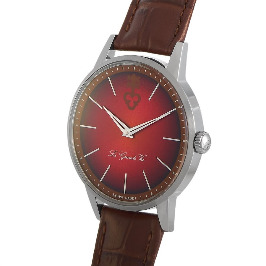 Corum Pre-owned Corum Heritage La Grande Vie Red Dial Men's Watch 082. ...