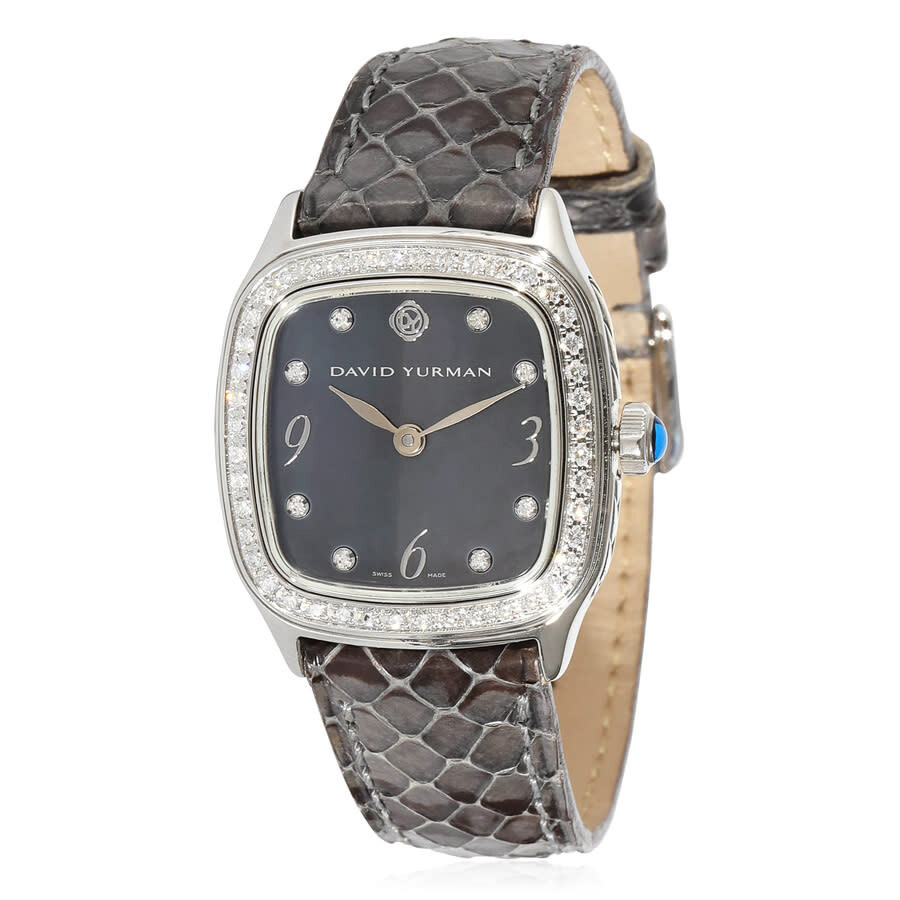 David Yurman Pre-owned David Yurman Thoroughbred Quartz Diamond Black ...