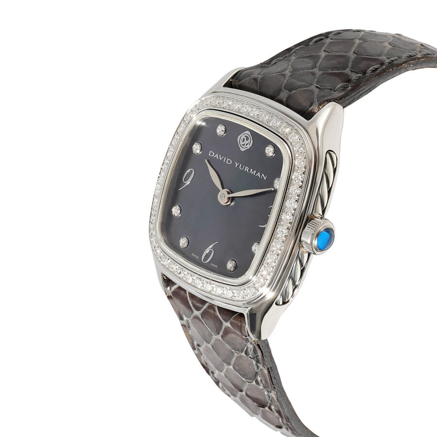 David Yurman Pre-owned David Yurman Thoroughbred Quartz Diamond Black ...