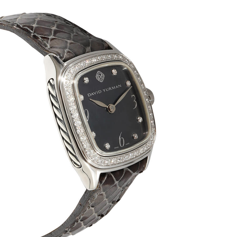David Yurman Pre-owned David Yurman Thoroughbred Quartz Diamond Black ...