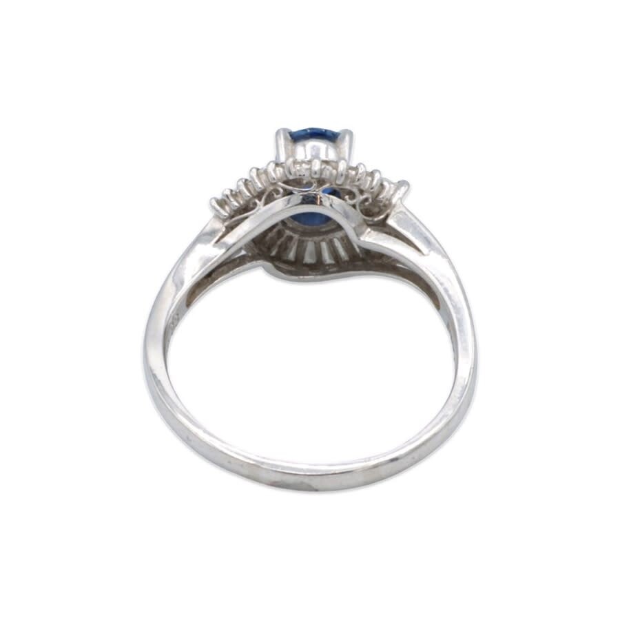 Estate Jewelry Pre-Owned Diamond Sapphire Ring 62257 - Jomashop