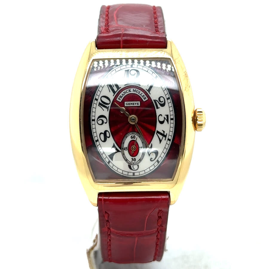 Franck Muller Pre-owned Franck Muller Chronometro Hand Wind Red Dial ...