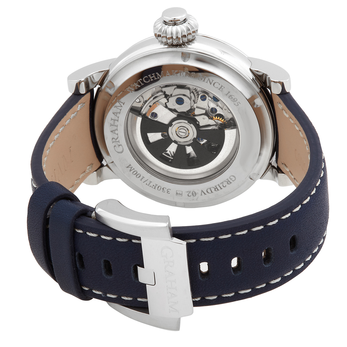 Graham Pre-owned Graham Fortress Chronograph Blue Dial Men's Watch ...