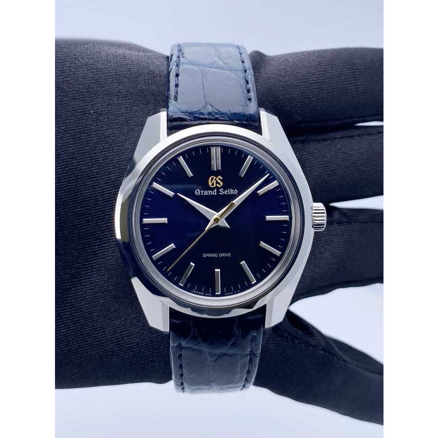 Grand Seiko Pre-owned Grand Seiko Heritage Hand Wind Blue Dial Men's ...