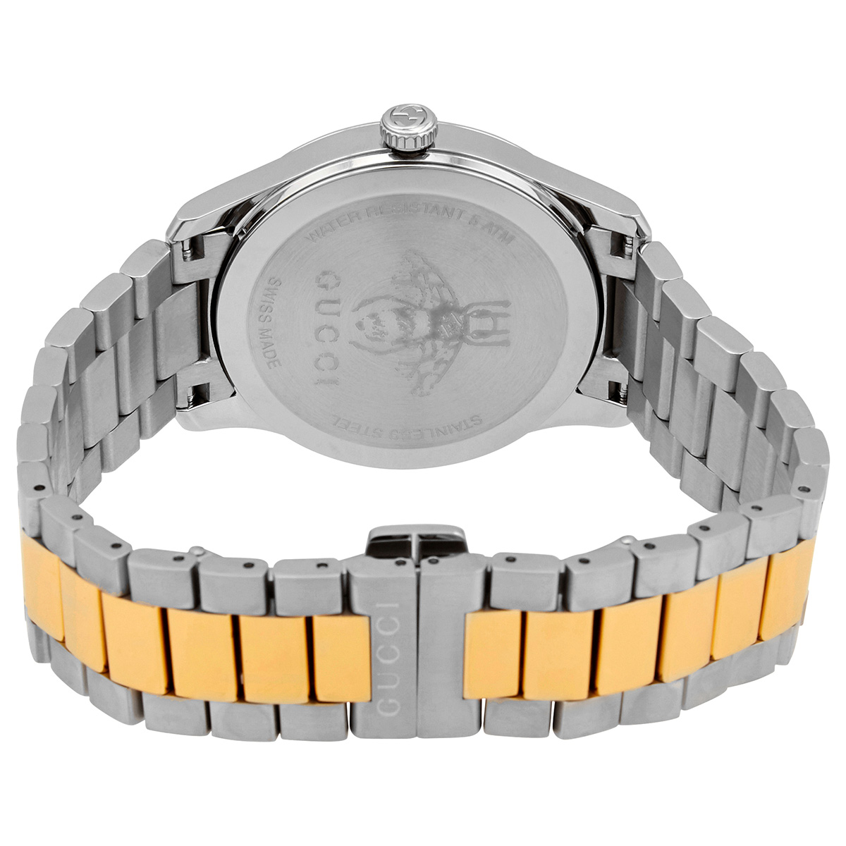 Gucci Pre-owned Gucci G-Timeless Silver Sunray (Bee Motif) Dial Ladies ...