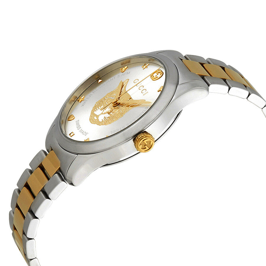 Gucci Pre-owned Gucci Timeless Silver (Tiger Face) Dial Unisex Watch ...
