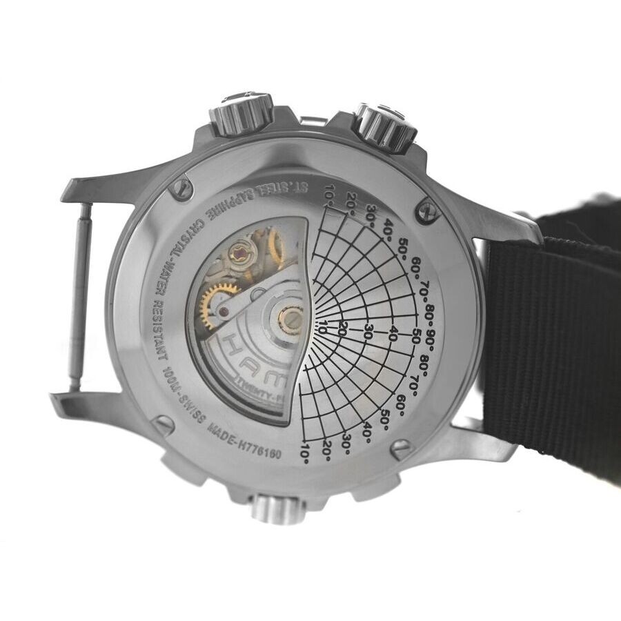 Hamilton Pre-owned Aviation X-Wing Chronograph Automatic Black Dial Men ...