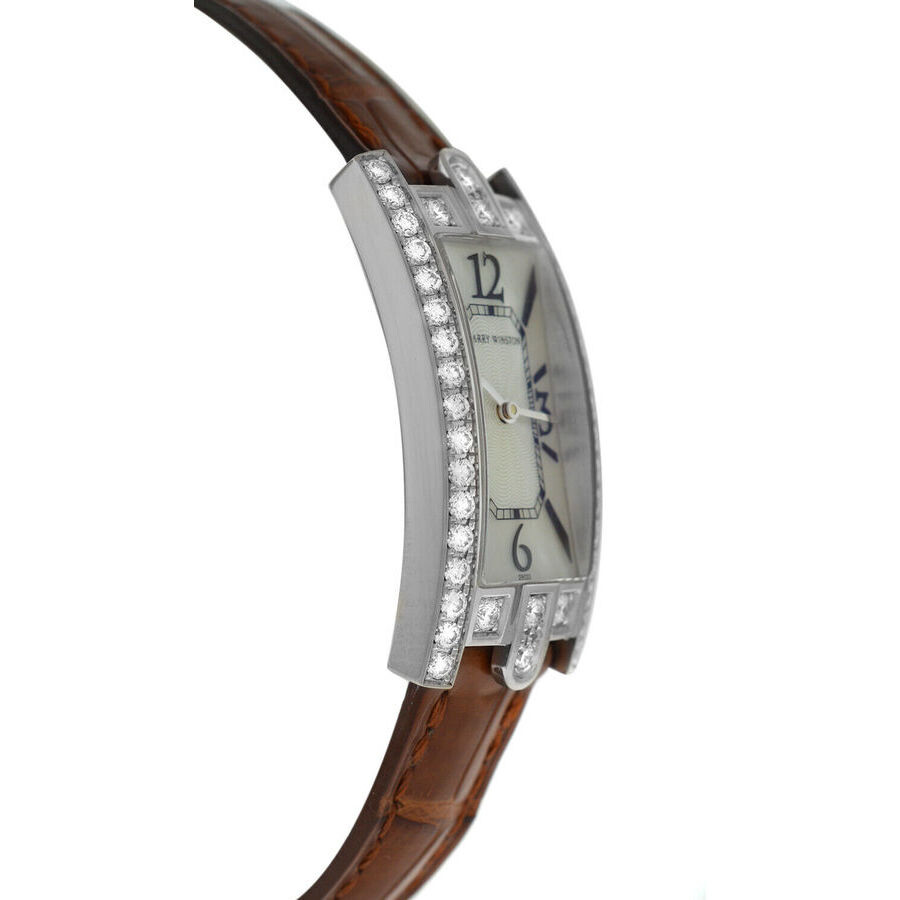 Harry Winston Pre-owned Harry Winston Avenue Quartz Diamond White Dial ...
