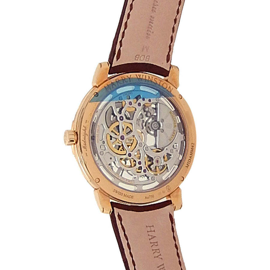 Harry Winston Pre-owned Harry Winston Midnight Skeleton Dial Men's ...