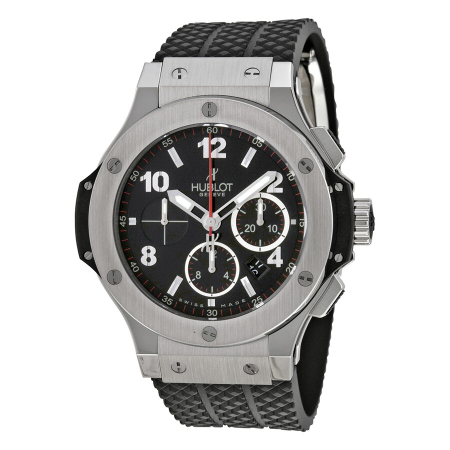 Hublot Pre-owned Hublot Big Bang Chronograph Black Dial Men's Watch 301.SX.130.RX 0845858078432 ...