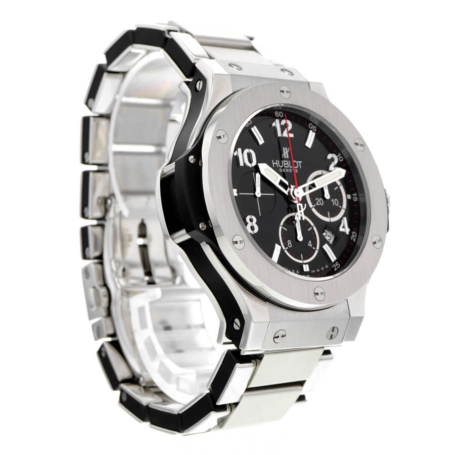 Hublot Pre-owned Hublot Big Bang Chronograph Black Dial Men's Watch 301.SX.130.RX 0845858078432 ...