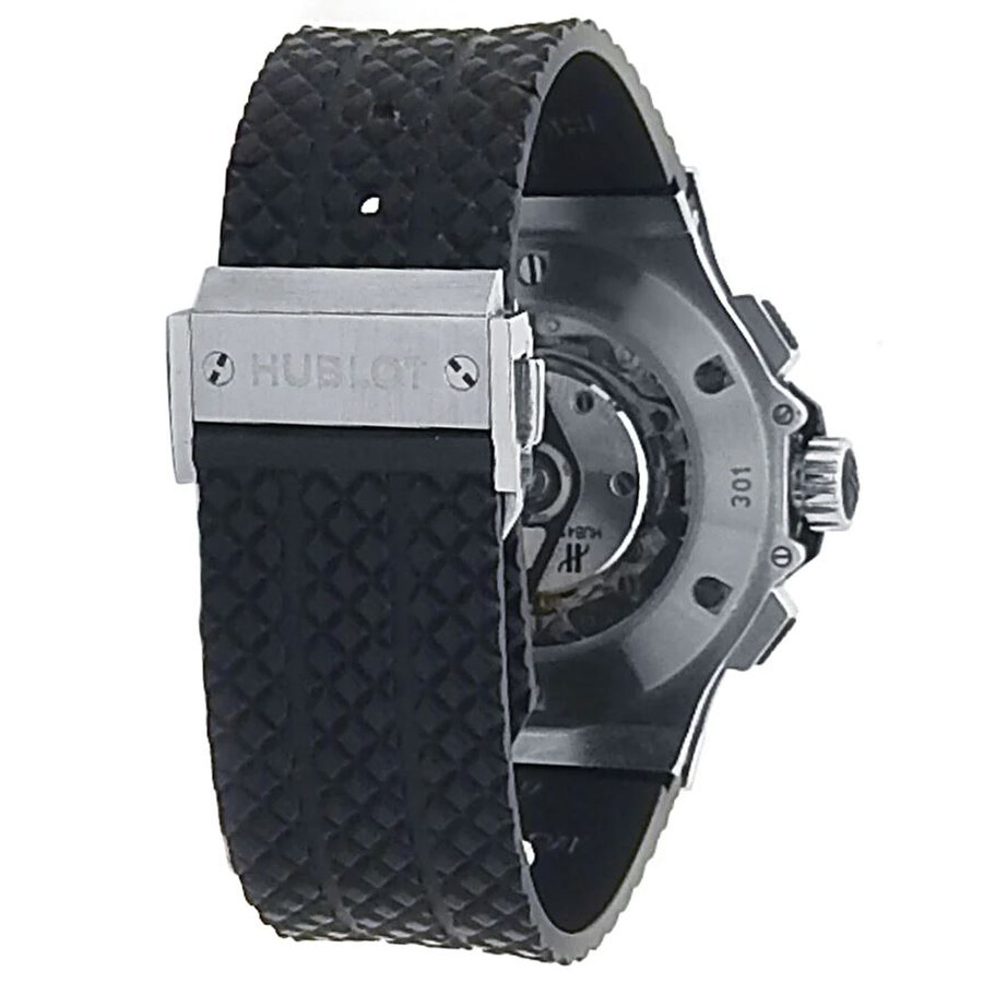 Hublot Pre-owned Hublot Big Bang Steel Ceramic Chronograph Black Carbon Fiber pattern Dial Men's ...