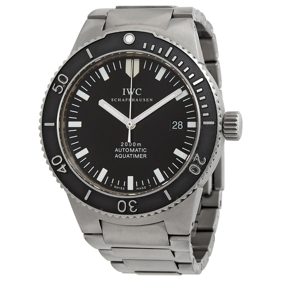 IWC Pre-owned IWC Aquatimer Automatic 2000 Black Dial Men's Watch ...