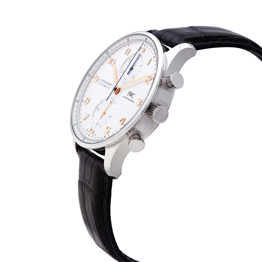 IWC Pre-owned IWC Portugieser Chronograph Automatic Silver Dial Watch ...