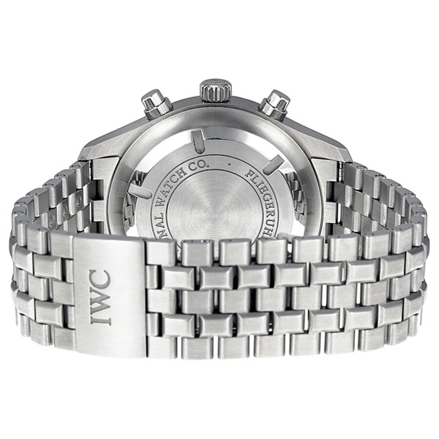 IWC Pre-owned IWC Classic Pilot Chronograph Black Dial Men's Watch ...