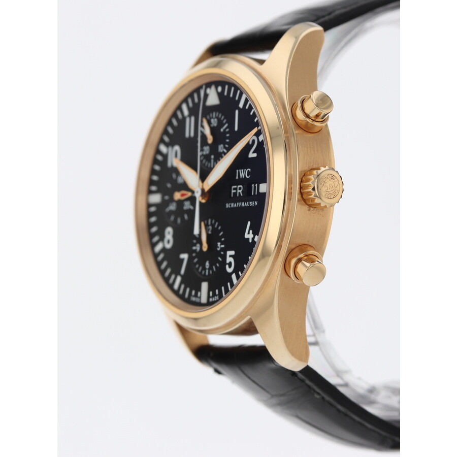 IWC Pre-owned IWC Pilot Chronograph Automatic Black Dial Men's Watch ...