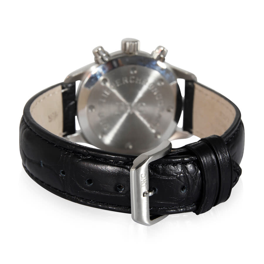 IWC Pre-owned IWC Pilot Chronograph Quartz Black Dial Unisex Watch ...