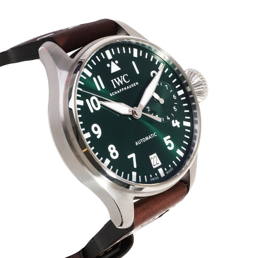 IWC Pre-owned IWC Pilot Green Dial Men's Watch IW501015 - Pre-Owned ...