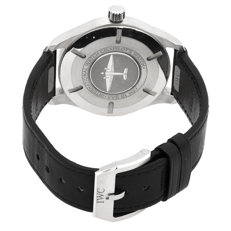 IWC Pre-owned IWC Pilots Automatic Black Dial Men's Watch IW328201 ...