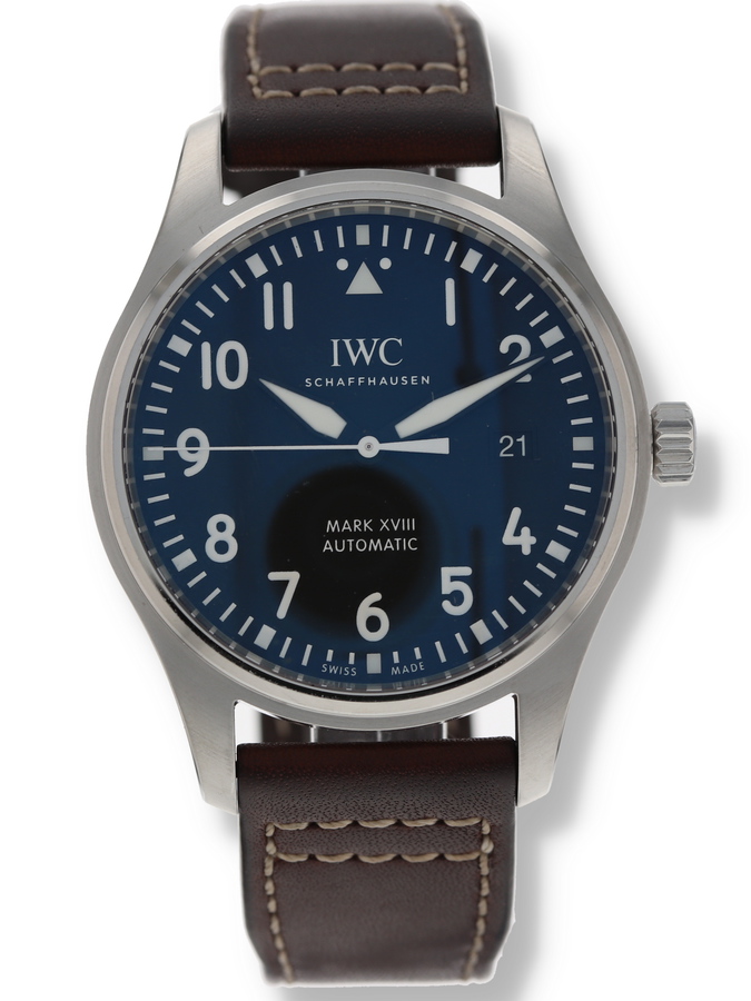 IWC Pre-owned IWC Pilot's Mark XVII Automatic Black Dial Men's Watch ...