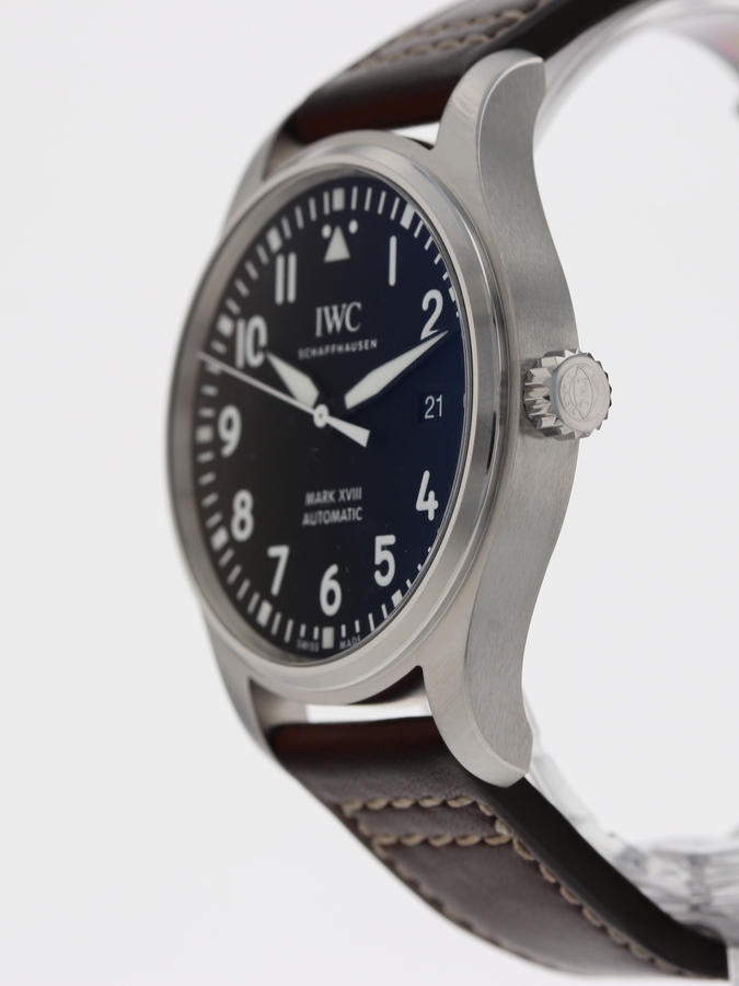 IWC Pre-owned IWC Pilot's Mark XVII Automatic Black Dial Men's Watch ...