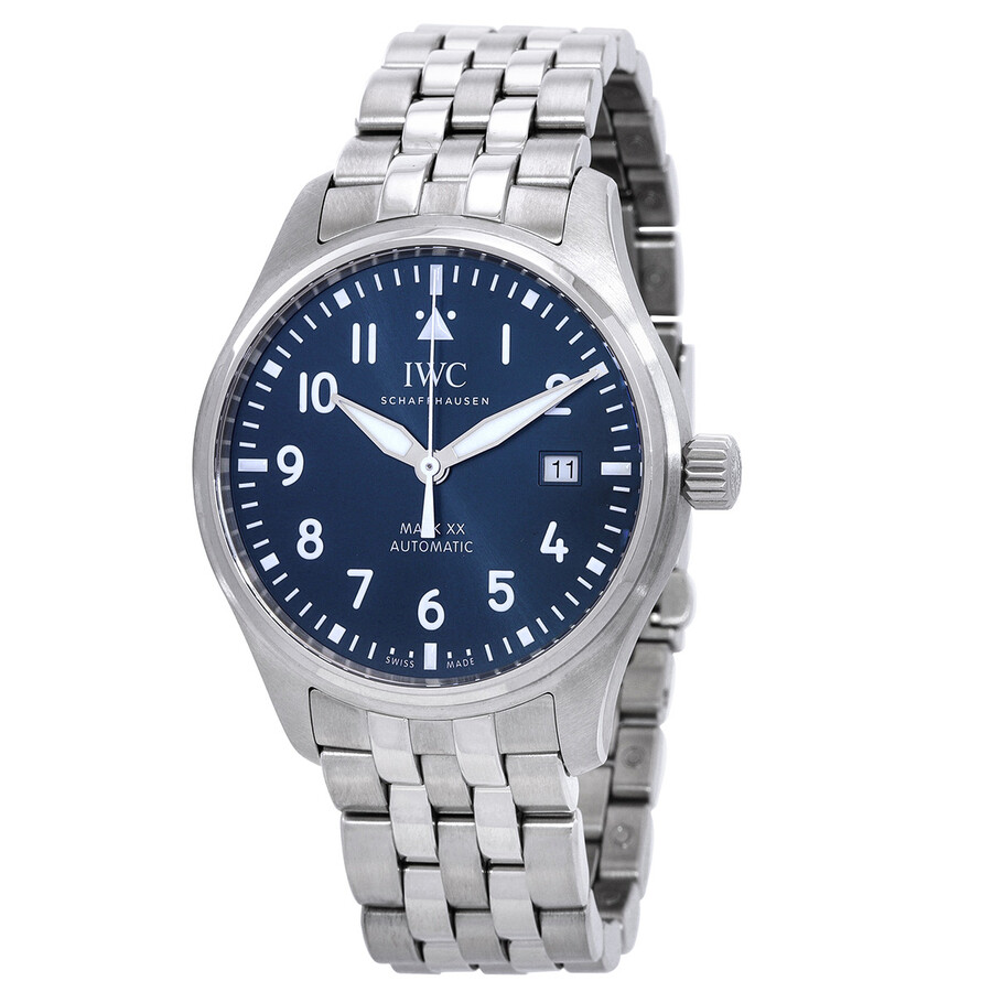 IWC Pre-owned IWC Pilots Mark XX Automatic Blue Dial Men's Watch ...