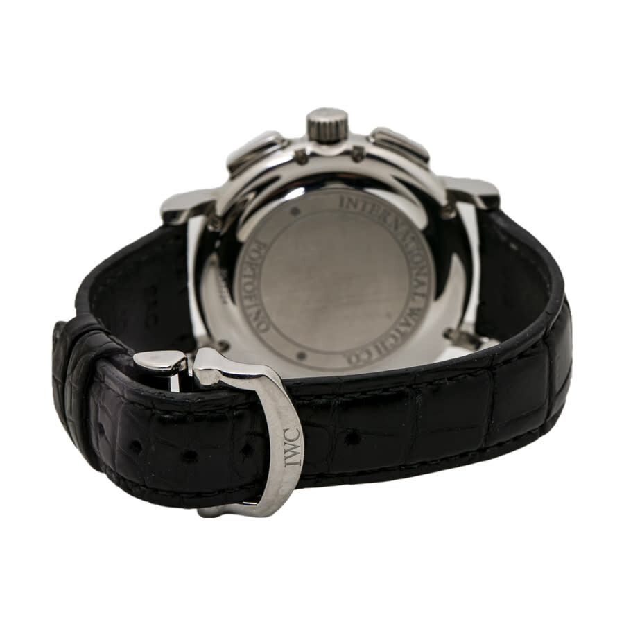 IWC Pre-owned IWC Portofino Chronograph Black Dial Men's Watch IW378303 ...