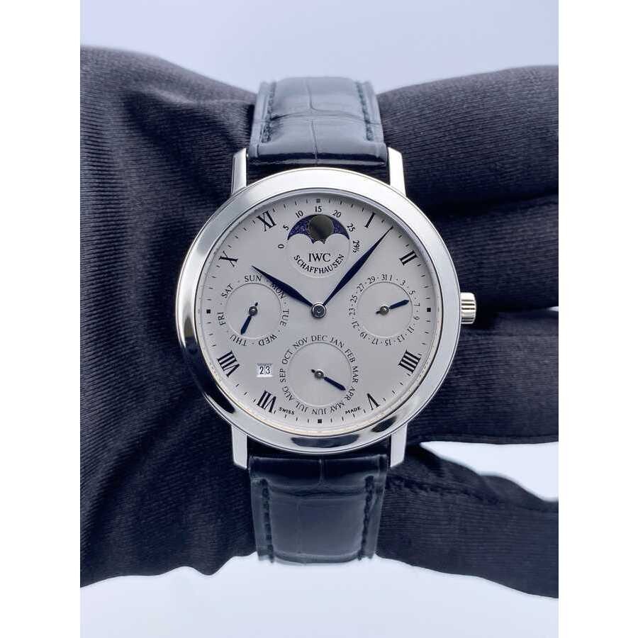 IWC Pre-owned IWC Portofino Hand Wind Grey Dial Men's Watch 2050 ...