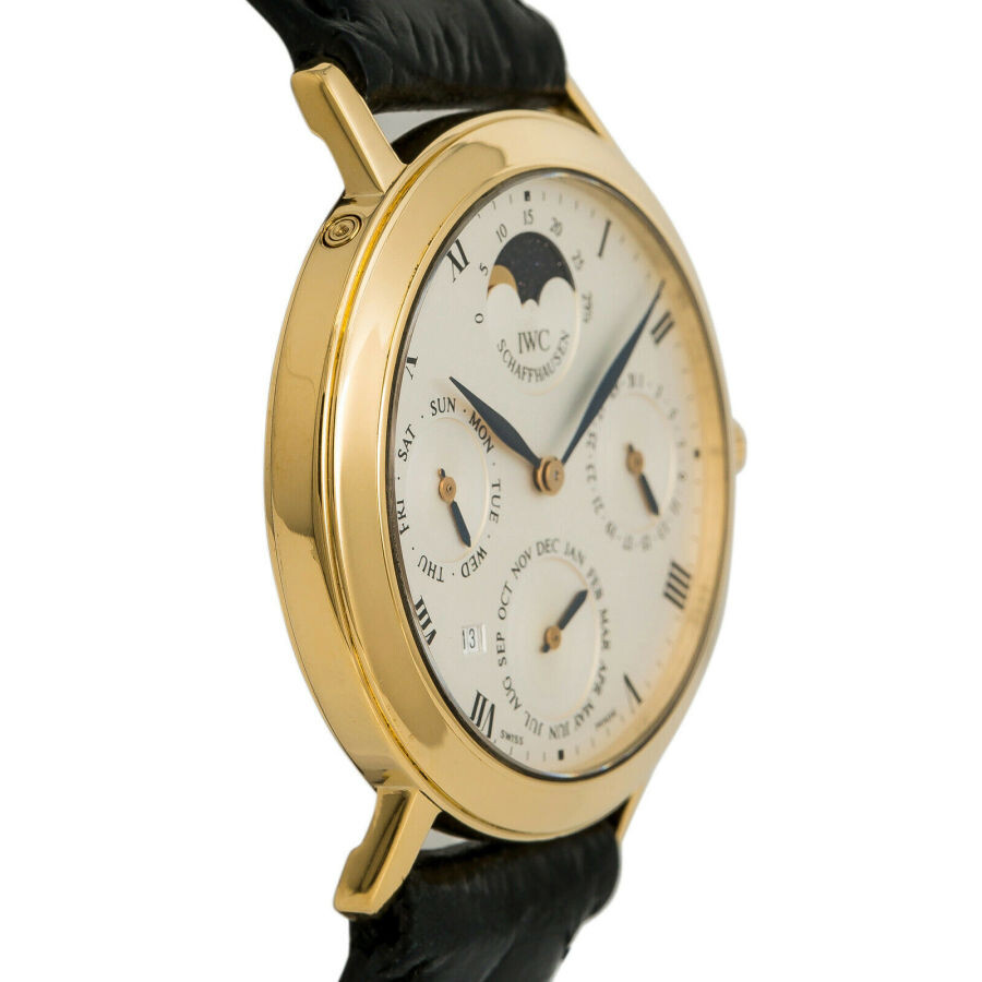 IWC Pre-owned IWC Portofino Hand Wind White Dial Men's Watch 2050 - Pre ...