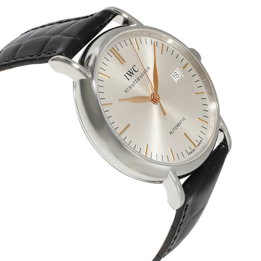 IWC Pre-owned IWC Portofino Silver Dial Men's Watch IW356307 ...