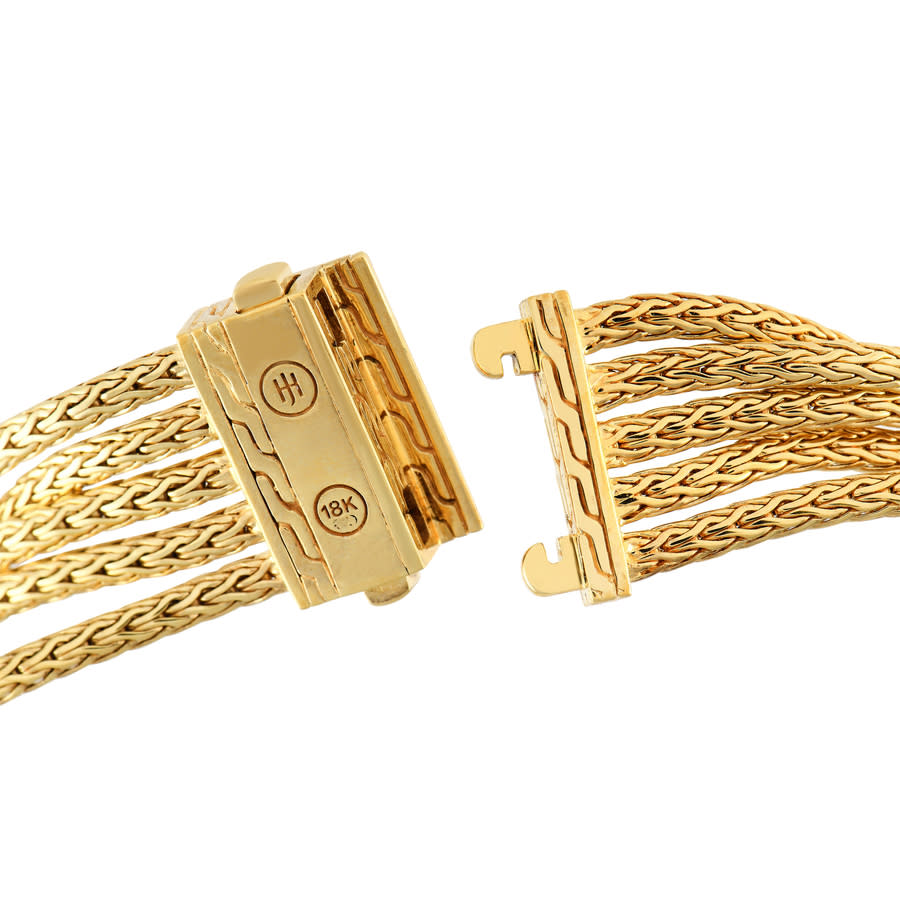 John Hardy Pre-Owned John Hardy 18K Yellow Gold Classic Five Row ...