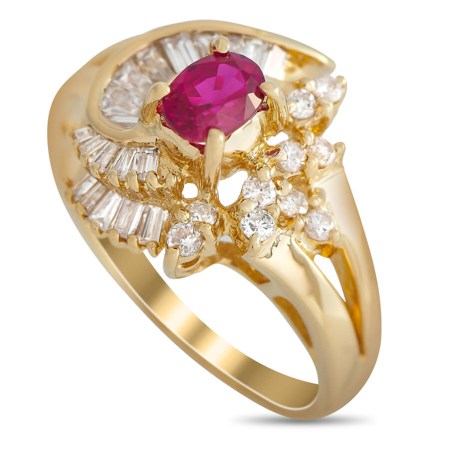 Lb Exclusive Pre-Owned LB Exclusive 18K Yellow Gold 0.50 ct Diamond and ...