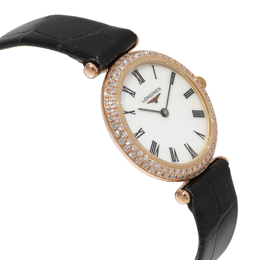 Longines Pre-owned Longines Agassiz Quartz Diamond White Dial Ladies ...