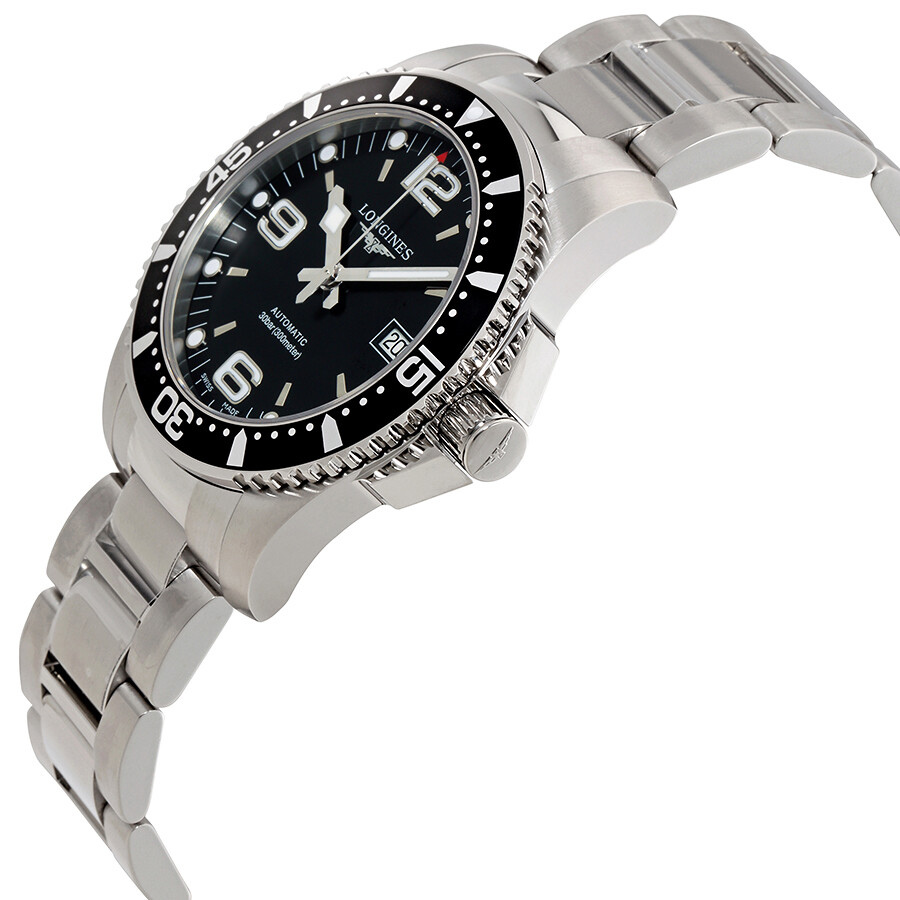 Longines Pre-owned Longines HydroConquest Automatic Black Dial Men's ...