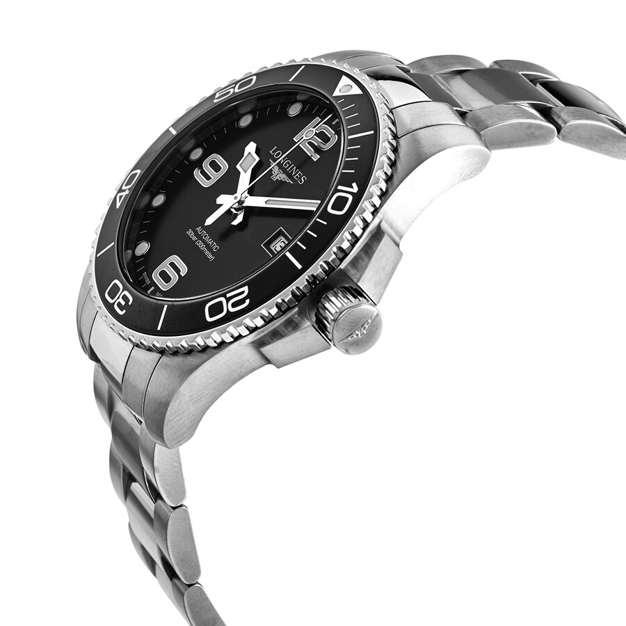Longines Pre-owned Hydroconquest Automatic Black Dial Men's Watch ...
