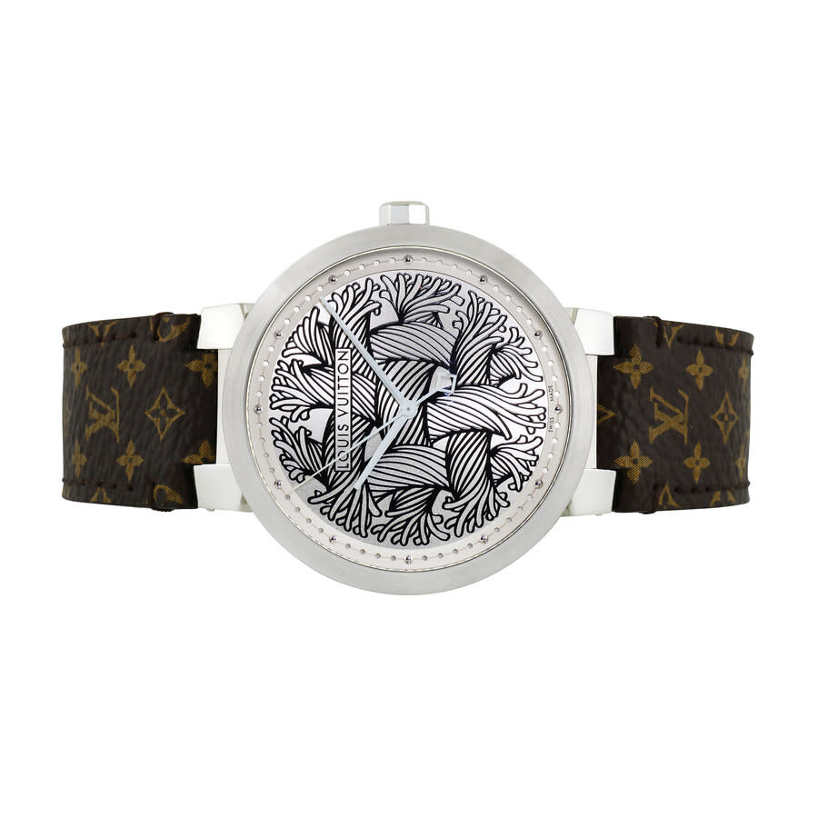 Louis Vuitton Pre-owned Louis Vuitton Tambour Christopher Nemeth Quartz Silver Dial Men's Watch ...