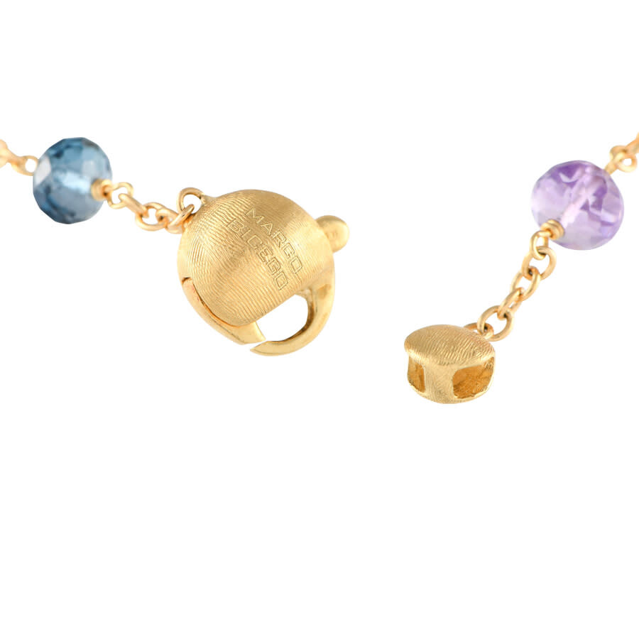 Marco Bicego Pre-Owned Marco Bicego Africa Collection 18K Yellow Gold Multi Gemstone Bracelet ...