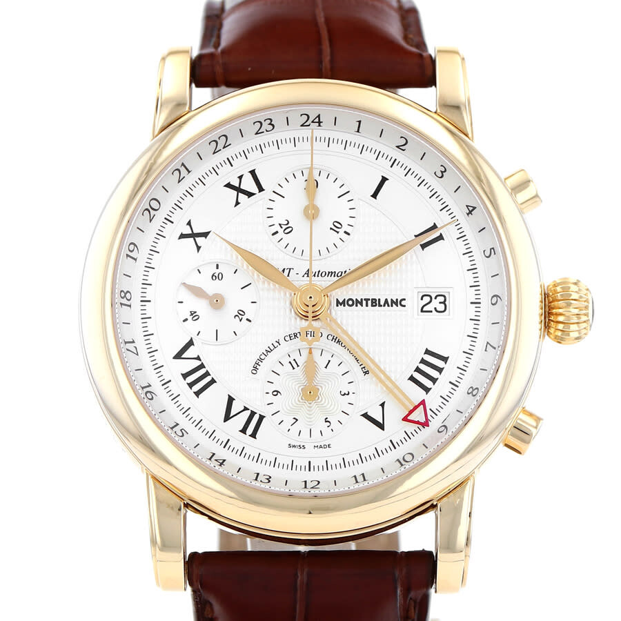 Montblanc Pre-owned Montblanc Star Chronograph Automatic White Dial Men ...