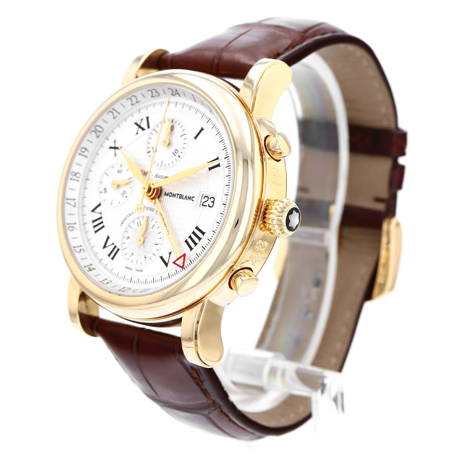 Montblanc Pre-owned Montblanc Star Chronograph Automatic White Dial Men ...